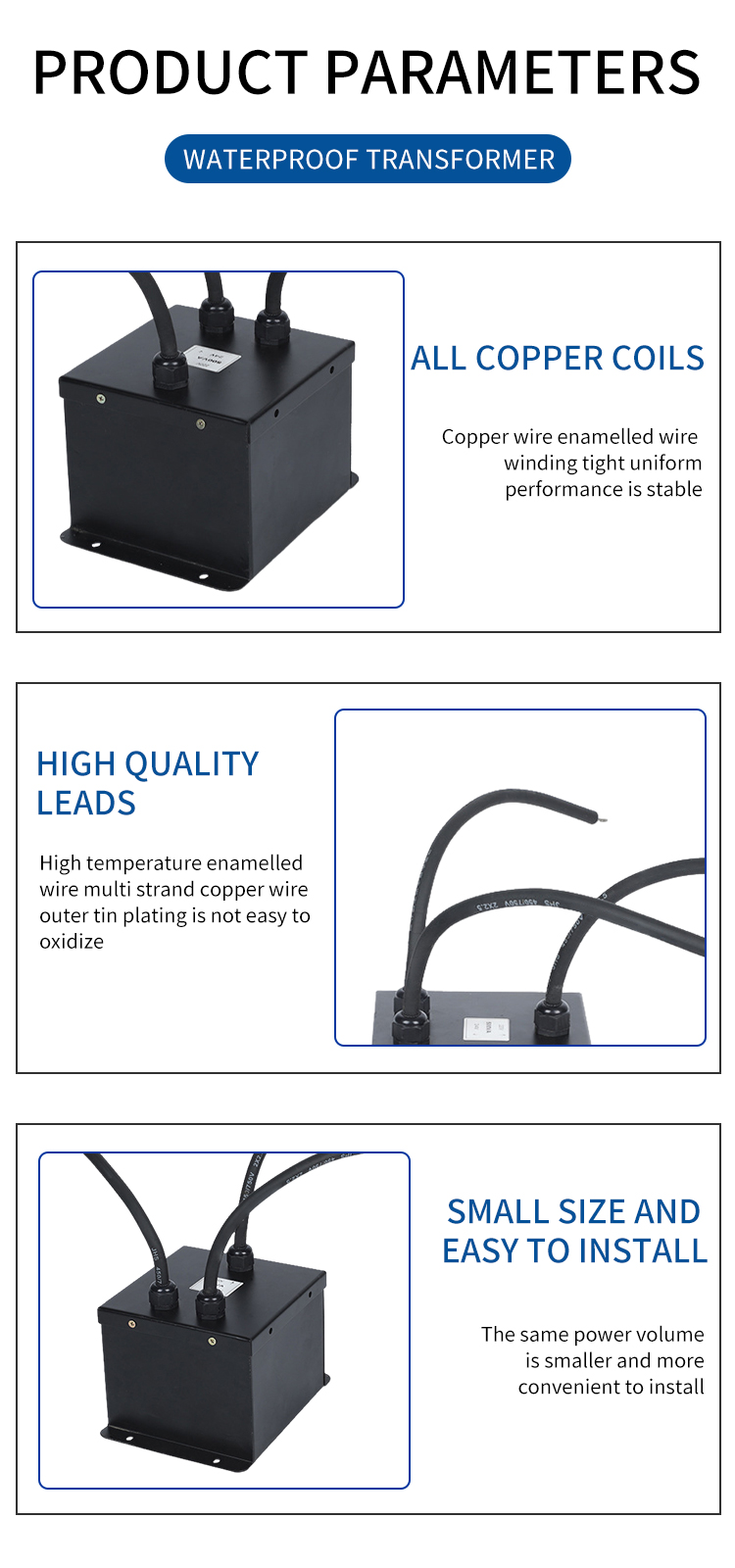Low-voltage Waterproof Transformer For Outdoor Pool Underwater Light ...
