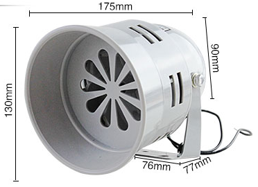 MS-290 DC12V DC24V AC110V AC220V alarm siren - Buy motor siren ...