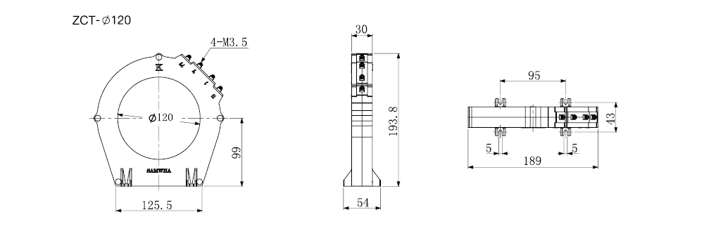 Winston WSTZCT120 Flexible Zero Phase Current Transformer For Metering ...
