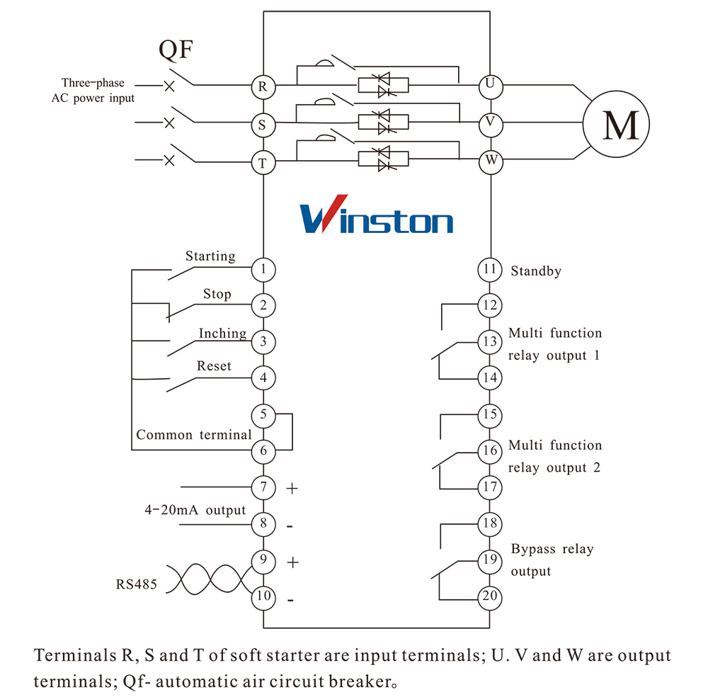 Winston WSTRD-F3000 Built in Bypass AC Motor Smart Soft Starter - Buy ...