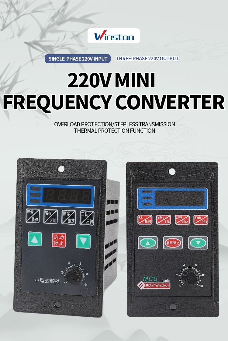 Winston MCU inside Digital Technology MINI Variable Frequency Driver ...