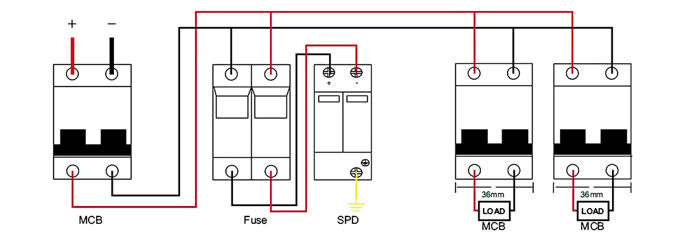 Hot Sales SPD-PV Solar PV 20KA-40ka 2Pole 2P DC 1000V Surge Protection ...