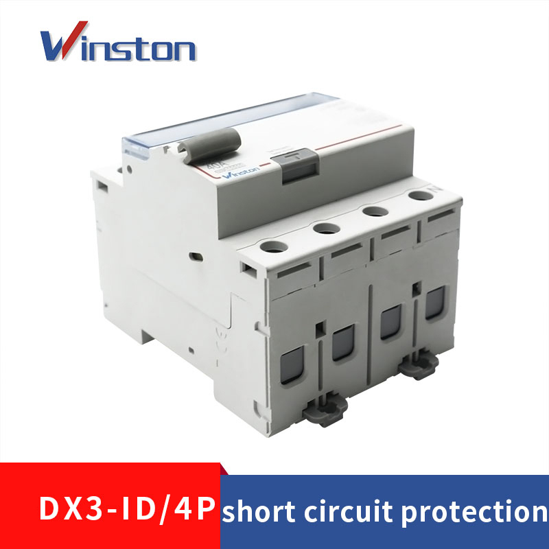 DX3-ID 4P 6-100A 400V 300MA 500MA RCCB Mini Leakage Circuit Breaker ...
