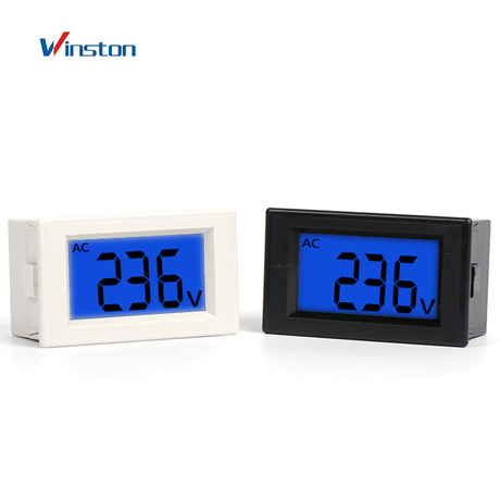 mini Two wire led lcd digital voltage meter digital panel voltmeter ac ...