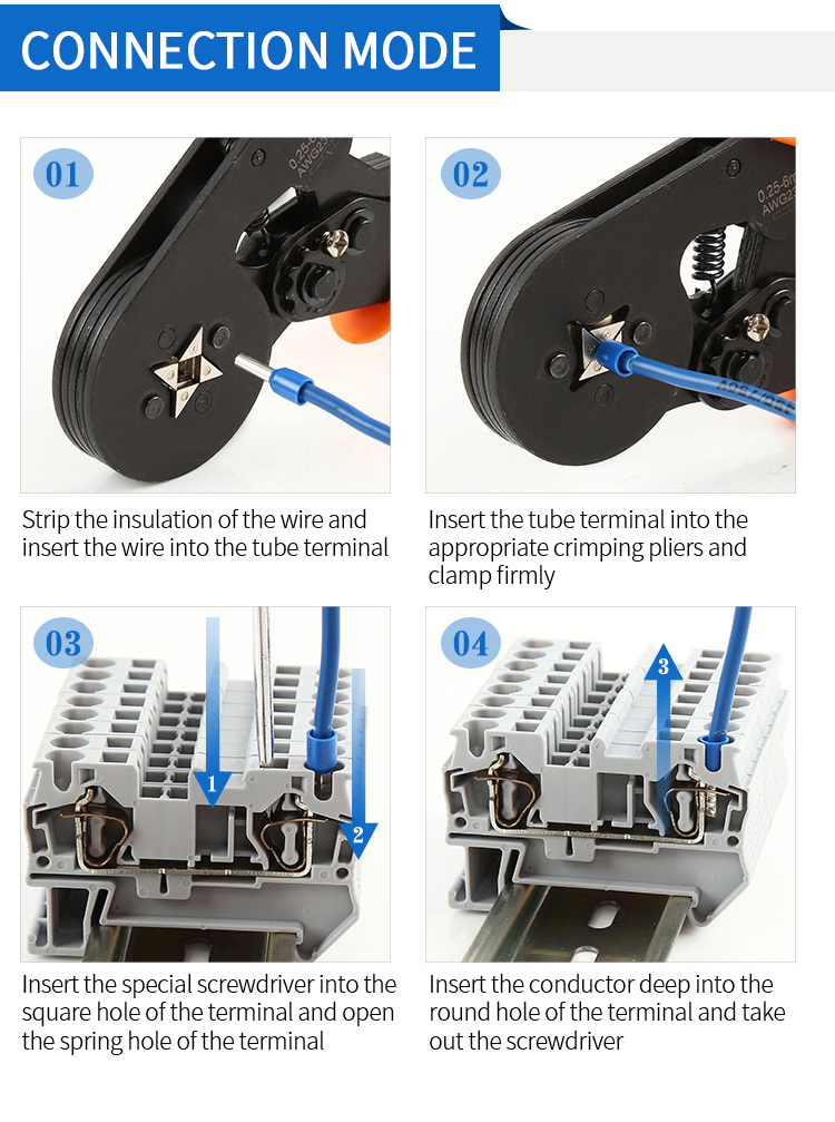 ST2.5 TWIN Factory Price Waterproof Din Rail Electrical Terminal Block ...