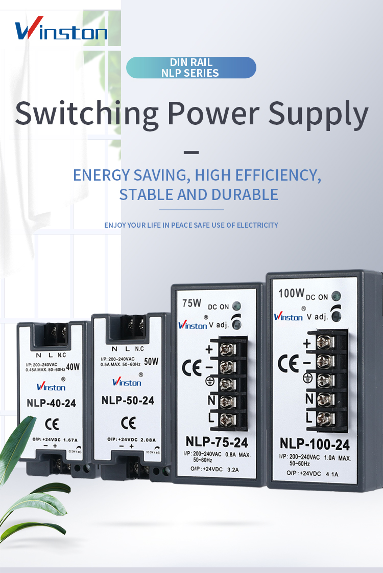 NLP-75 75W 12V 24V 5A 3A Intelligent Single Output Switching Power ...